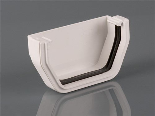 Square Gutter Stop End External 114mm - White,Square Gutter Stop End ...