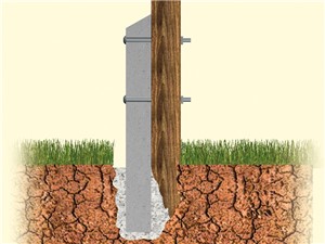Concrete Spur Post 1200mm x 100mm x 100mm | Turnbull,Concrete Spur Post ...